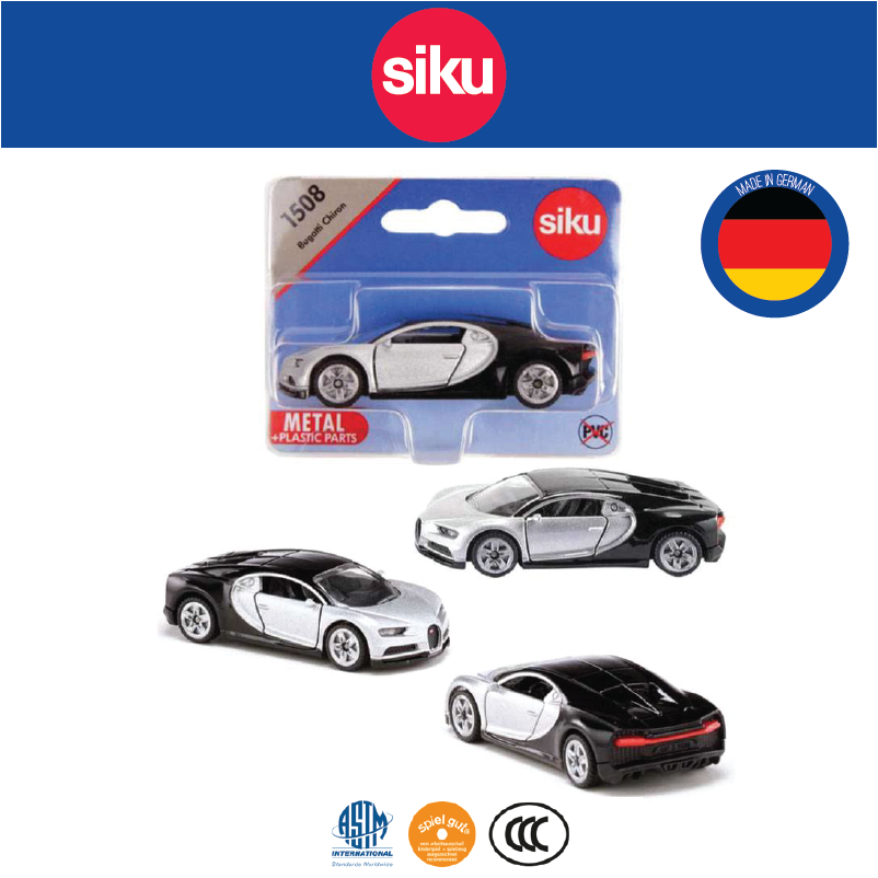 Siku 1508 Bugatti Chiron Die Cast Vehicle in Blister Pack | Shopee Malaysia