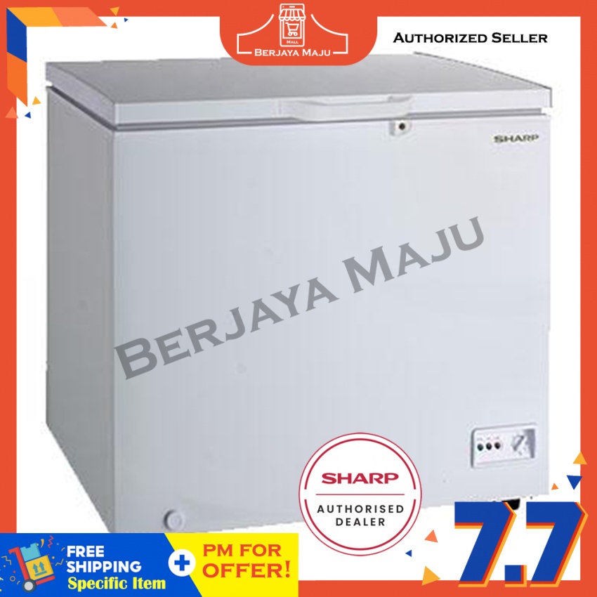 Sharp 220L 1 Door Dual Function Chest Freezer SJC218 | Shopee Malaysia