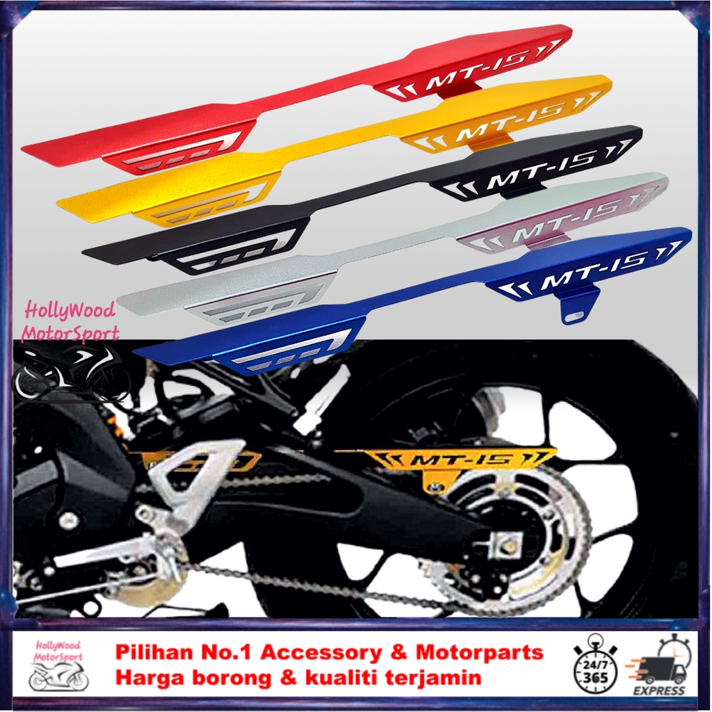 YAMAHA MT15 CHAIN GUARD CNC PROTECTOR CHAIN CASE RANTAI COVER CNC MT15 ...