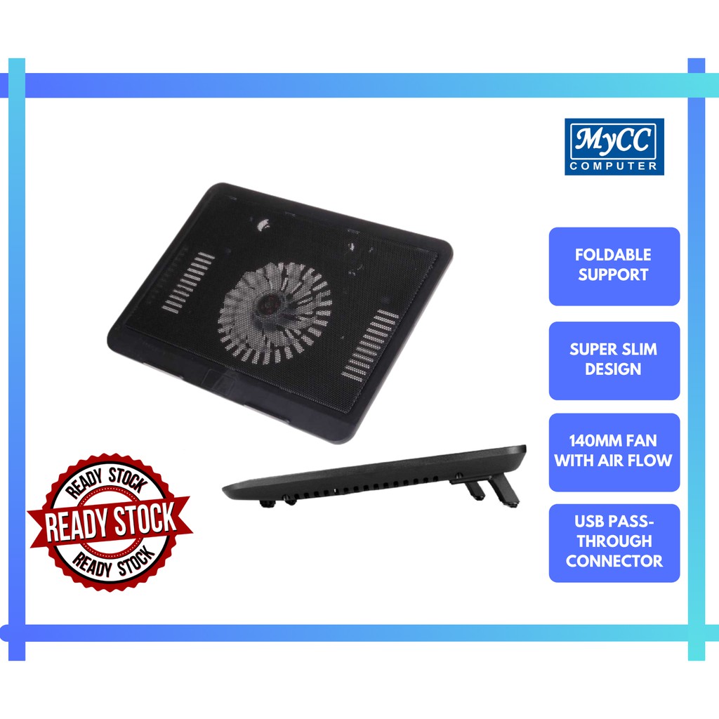 N191 Laptop Cooling Pad / Kipas Laptop (1 Fan) - MYCC | Shopee Malaysia