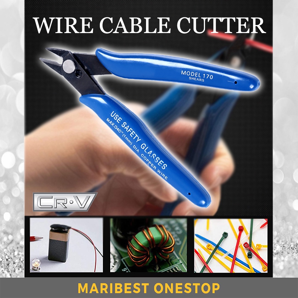 5 INCH MICRO WIRE FLUSH CUTTER INTERNAL SPRING ELECTRICAL SHEAR WIRE ...