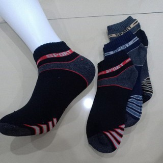 🧦3pasang Stokin pendek lelaki Tebal nipis Short stokin Sport stokin ...