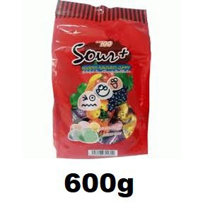Lot 100 Sour + Assorted Flavoured Gummy (600g) | Shopee Malaysia