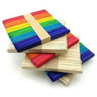 Batang Aiskrim kayu / ice cream wooden stick craft 50pcs | Shopee Malaysia