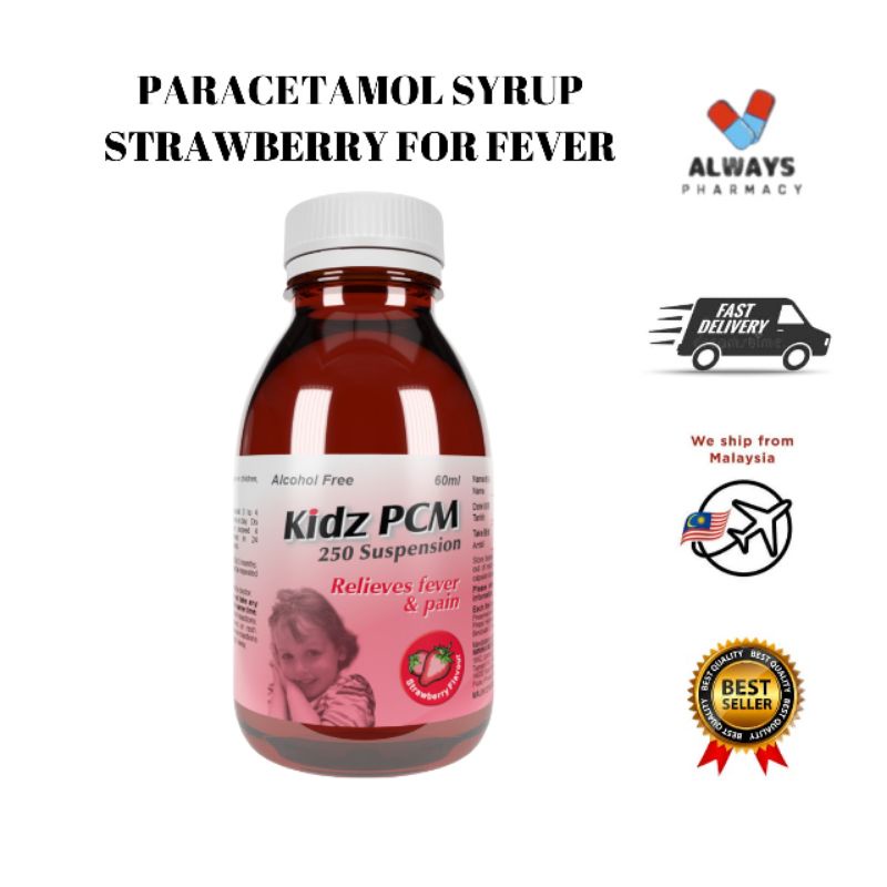 KIDZ PCM PARACETAMOL SYRUP 250MG 100ML | Shopee Malaysia