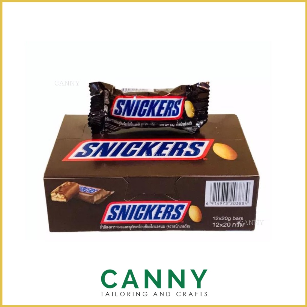 1 BOX SNICKERS PEANUT 12 BAR X 20G / SNACK / CHOCOLATE ( 1 BOX ...