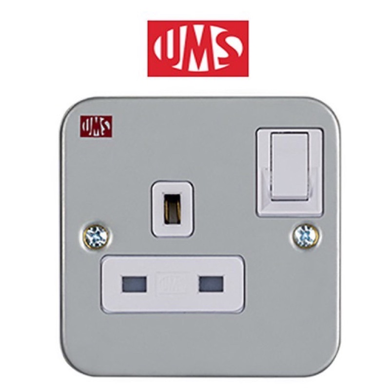 (Ready Stock )UMS Metal Clad Switch Socket 13A 1213M | Shopee Malaysia