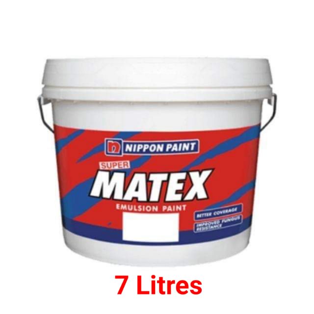 (READY STOCK) 7LT /1L Nippon Paint Super Matex Colour/ cat kapur dinding cat air | Shopee Malaysia
