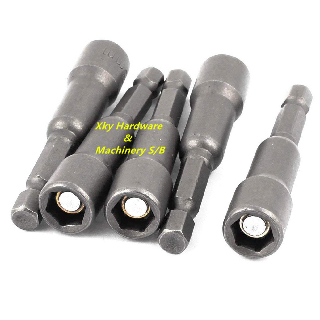 8mm / 12mm Magnetic Socket Bit Hex Nut Setter Screw Driver Bit for ...