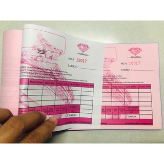 Buku Resit Emas Berwarna Pink/Jewellery Receipt Bill Book | Shopee Malaysia