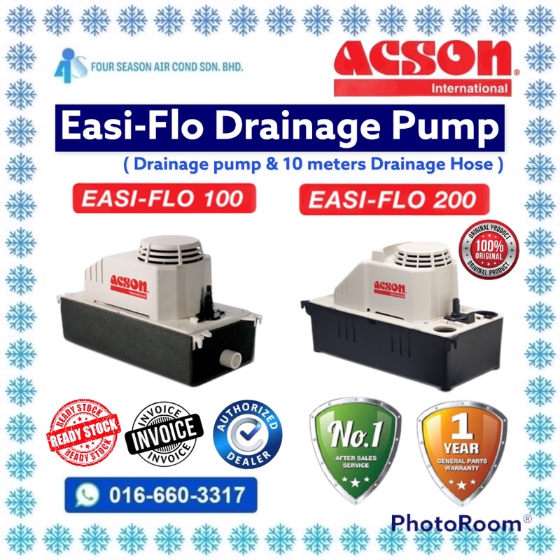 [ 100% Original ] ACSON Easi-Flo Water Pump EASI-FLO 100 / EASI-FLO 200 ...