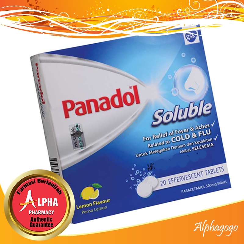 Panadol Soluble (20 Tablets / 120 Tablets) | Shopee Malaysia