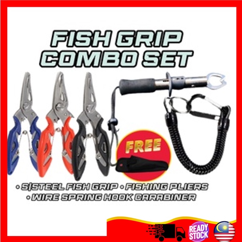 Playar Mancing Plier Fishing Grip Lip Gripper Fish Grip Fishing Pliers ...