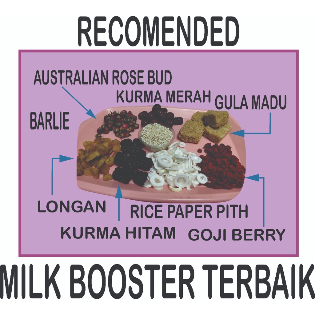 7 in 1 Organic Milk booster penggalak susu badan - Mini Pack Budget ...