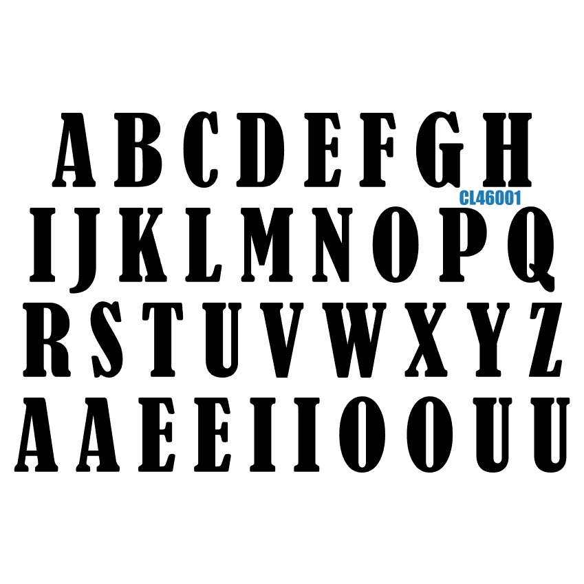 CL46001 - STICKER SURPRISE BOX & BELON - HURUF ALPHABET CAPITAL LETTER ...