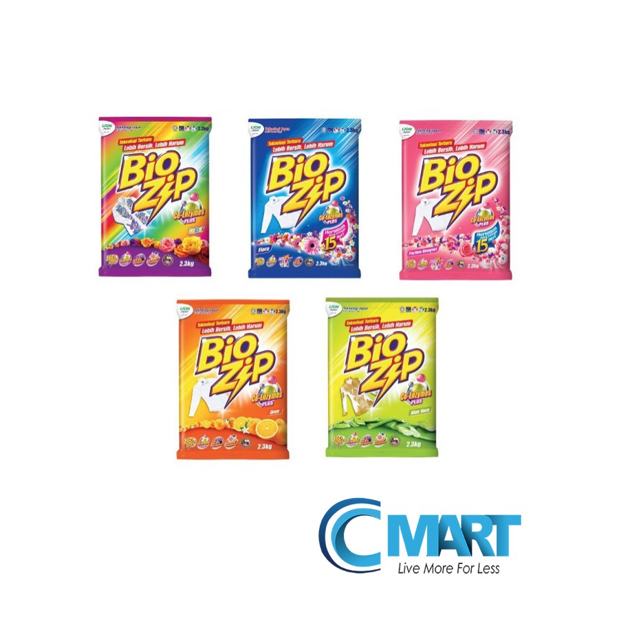 Bio-Zip Detergent Powder 2.3KG | Shopee Malaysia