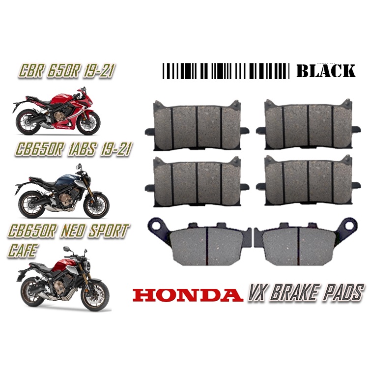 HONDA DAYTONA VX BRAKE PADS CBR650R CB650R NEO SPORT CAFE 2019 BEST ...