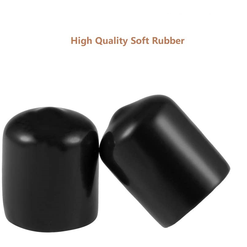 Rubber End Caps 25mm ID Round Tube Bolt Cap Cover Thread Protectors ...