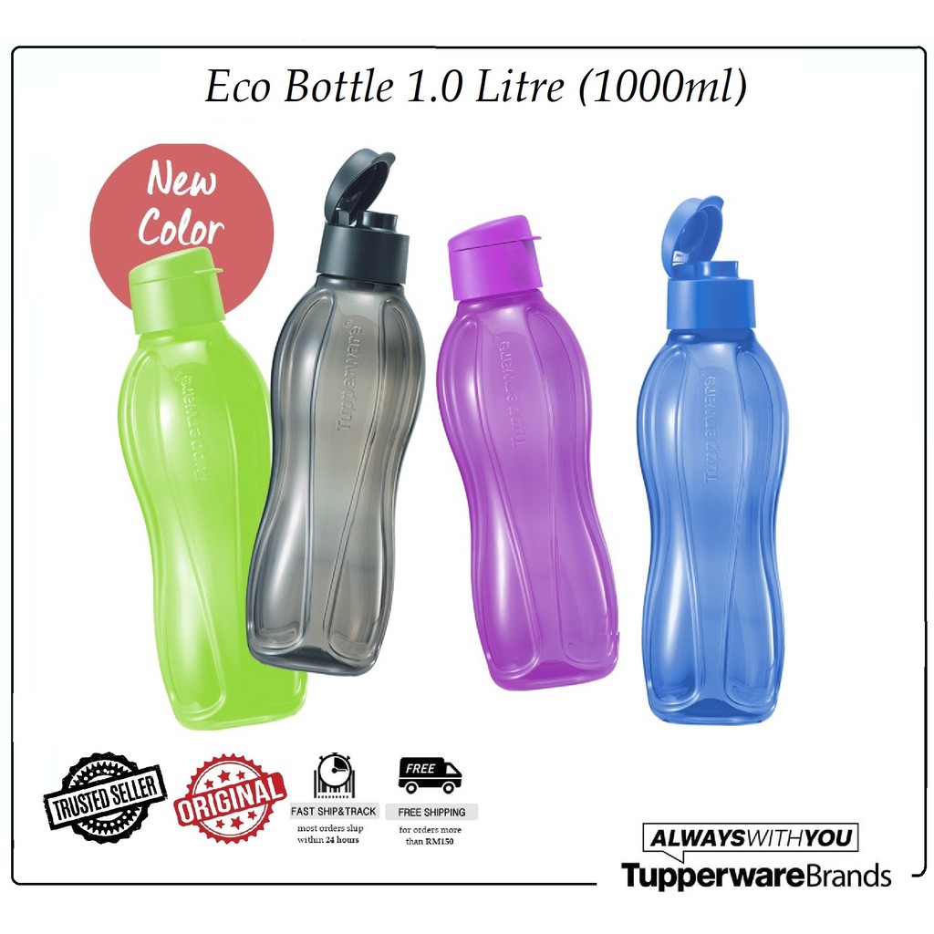 Tupperware Eco Bottle 1L / 1000ml Botol Air 1liter Botol Air 1L ...