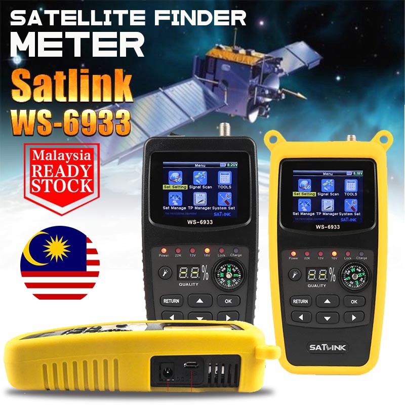 Satlink WS 6933 Digital Meter Satfinder DVB-S2 Signal Finder | Shopee ...