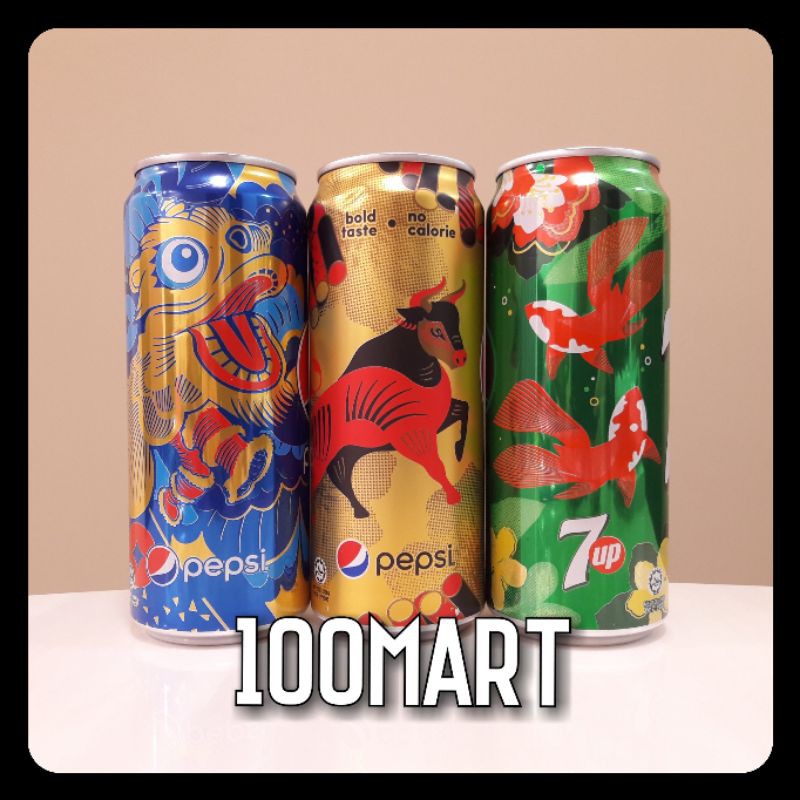 Pepsi X 7 Up CNY 2021 2022 2023 Chinese New Year Limited Edition ...