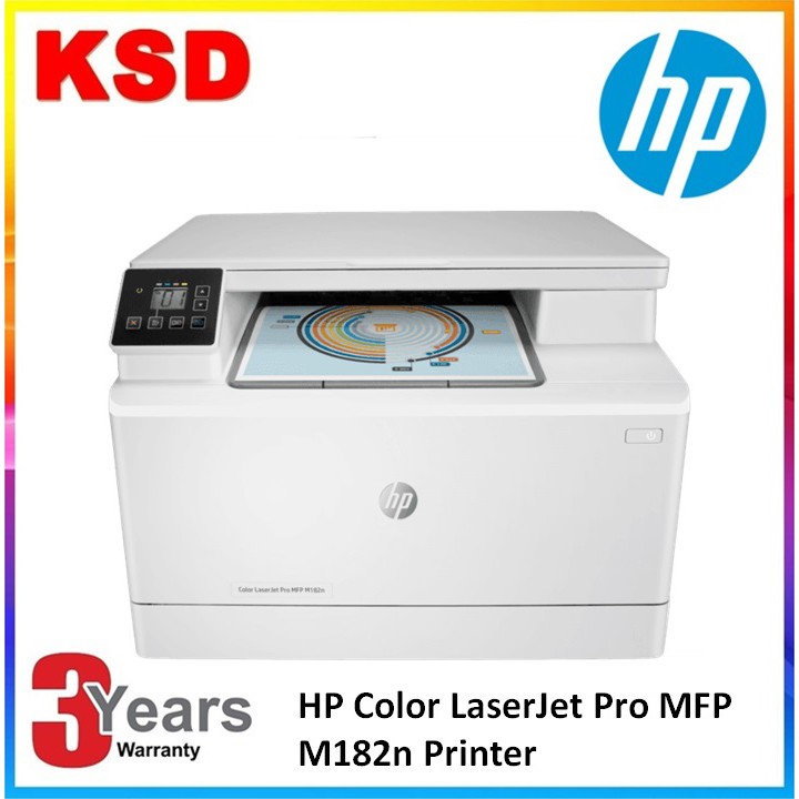 HP Color LaserJet Pro MFP M182n [ Print, Copy, Scan, Network ) - 7KW54A ...