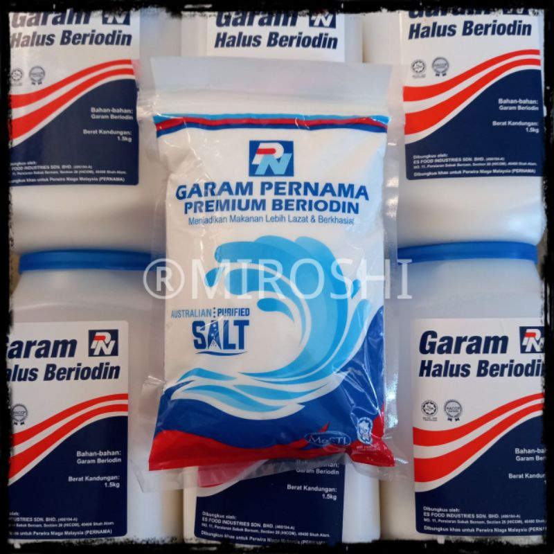 GARAM HALUS BERIODIN PREMIUM PEK 500g GARAM PERNAMA GARAM ASKAR ...