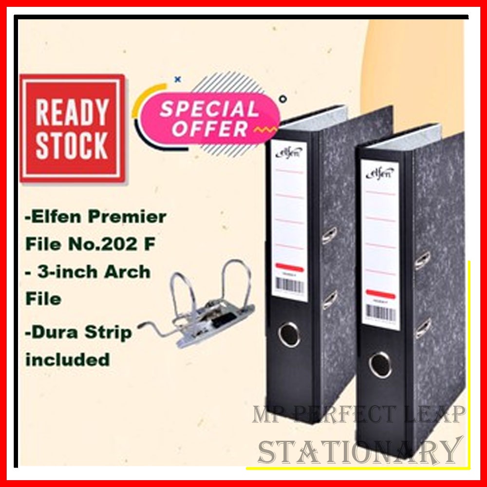 ELFEN 3" LEVER ARCH FILE 202F(file document) | Shopee Malaysia