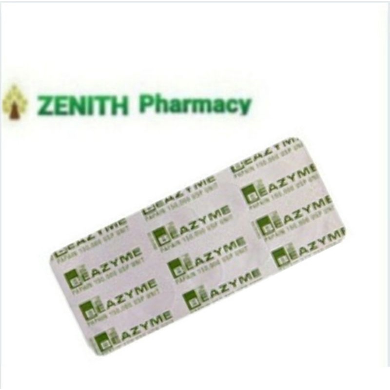 BEAZYME EXP: 2024 PAPAIN 150.000 USP UNIT 10'S | Shopee Malaysia