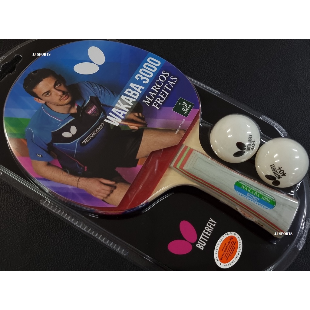Butterfly Wakaba 3000 FL Shakehand Table Tennis Racket Ping Pong Bat ...