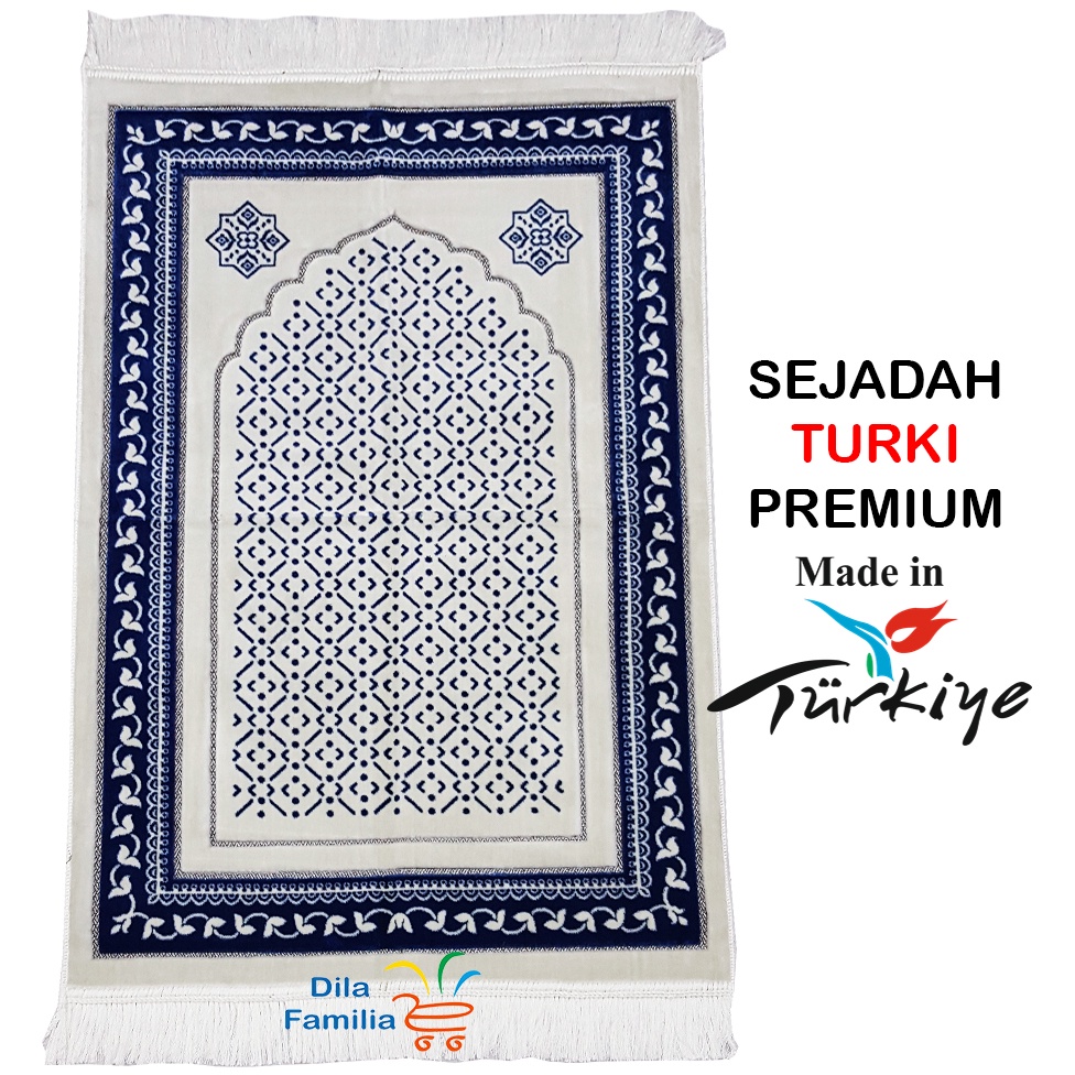 Sejadah Turki Putih Corak Frame Abstrak Nikah Hantaran Kahwin Hadiah ...