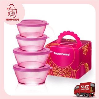 Tupperware Clear Bowl Gift Set 610ml & 990ml Pink Hadiah Untuk ...