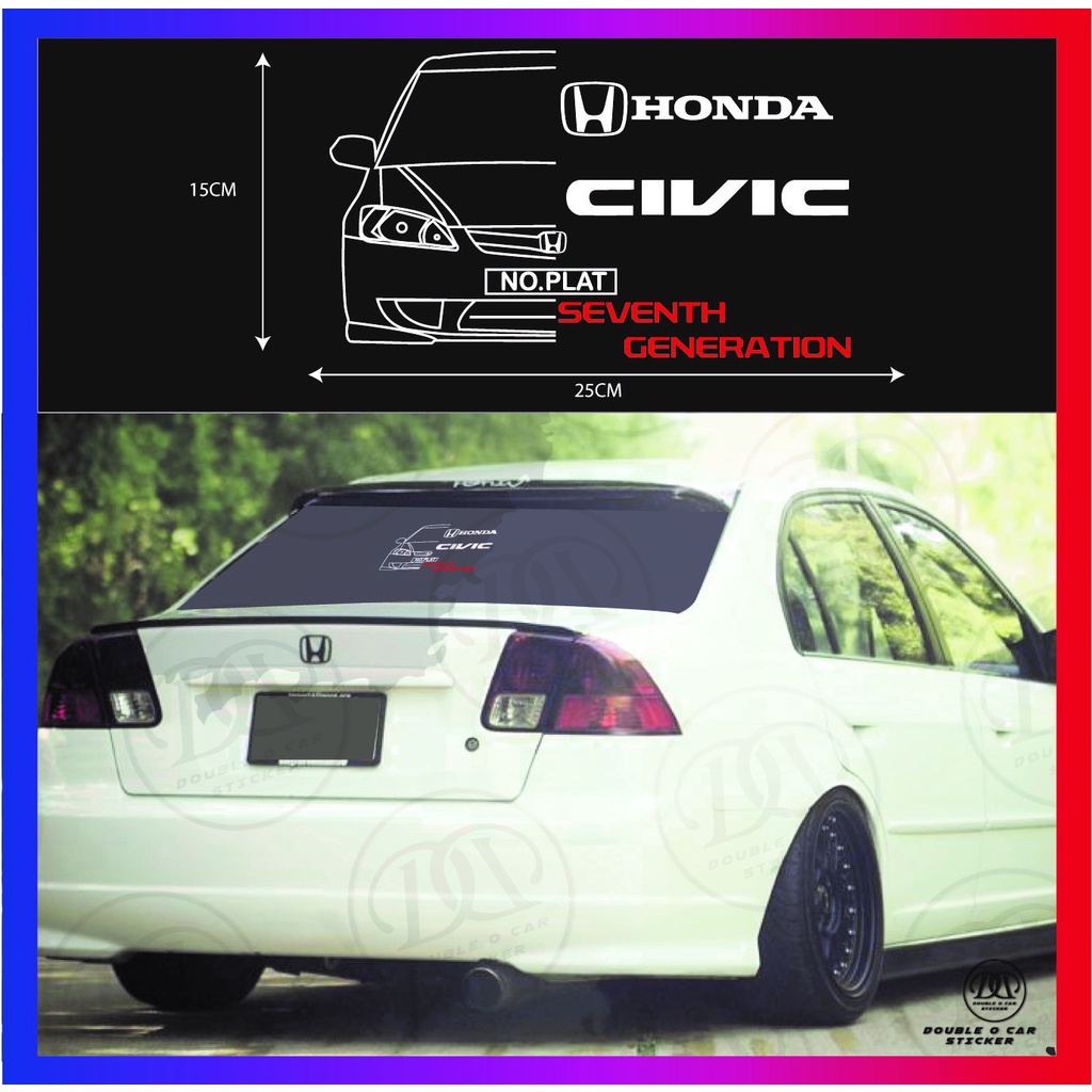 [Ready Stock]Honda Civic seventh generation line shape sticker KI00497 ...
