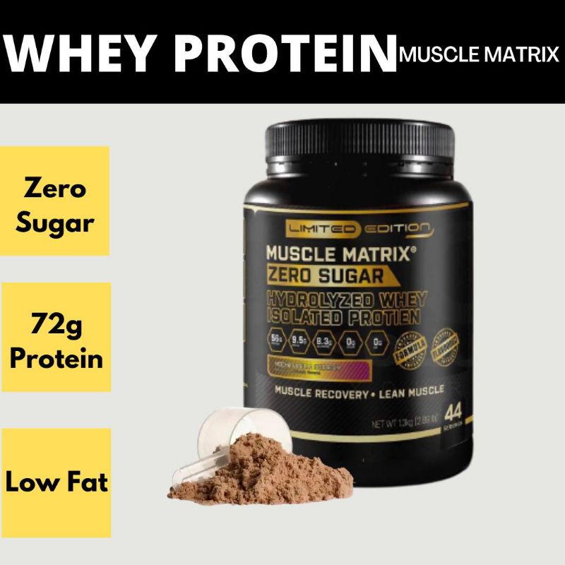 MUSCLE MATRIX ZERO SUGAR HYDROWHEY ISOLATED | Shopee Malaysia