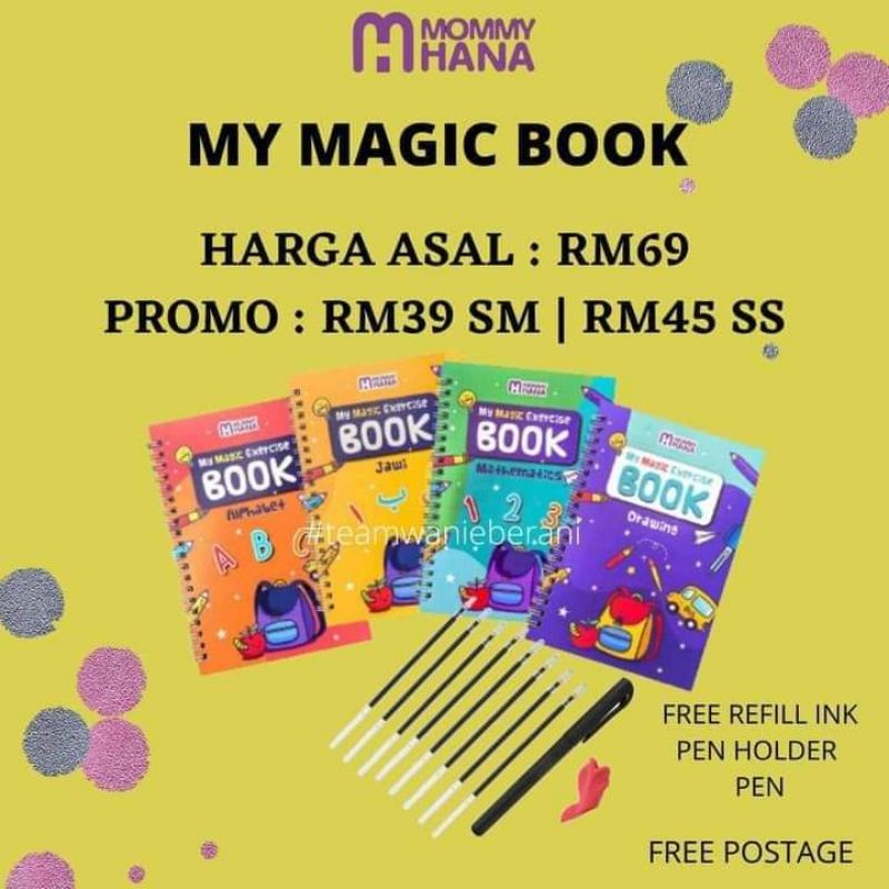 MY MAGIC EXERCISE BOOK MOMMY HANA | Shopee Malaysia MY MAGIC EXERCISE BOOK MOMMY HANA | Shopee Malaysia