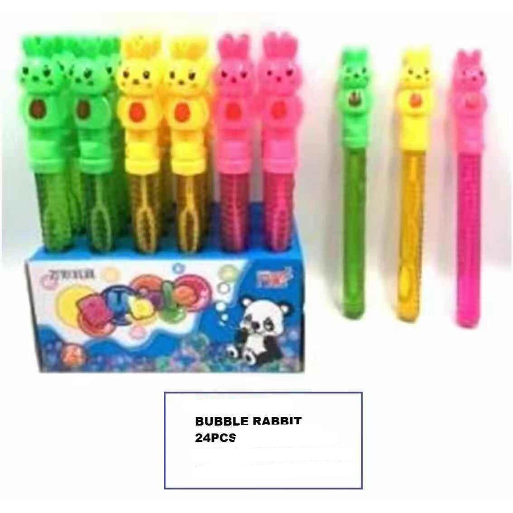 BUBBLE STICK RABBIT KIDS TOYS WATER BUBBLE 24PCS | Shopee Malaysia