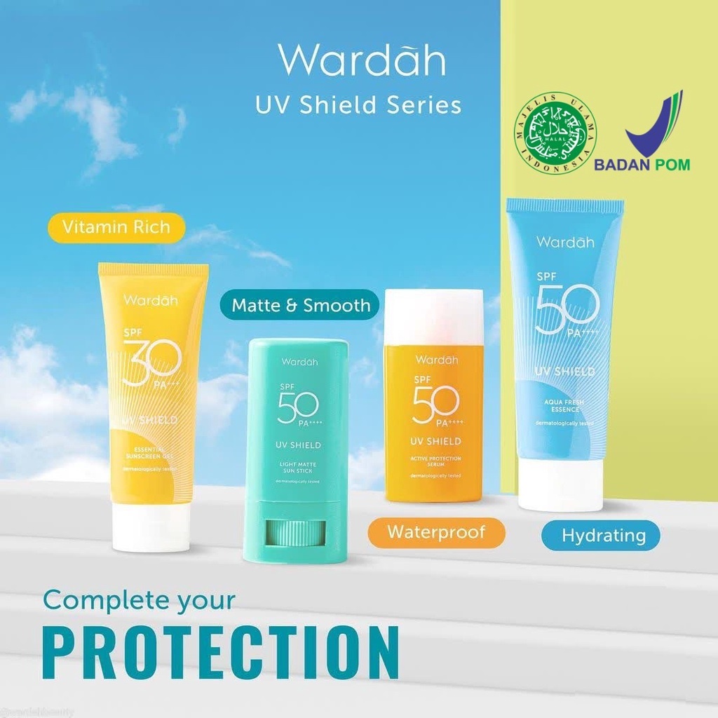 Wardah sunscreen /Wardah Essential Sunscreen SPF30/ Wardah Aqua Fresh ...