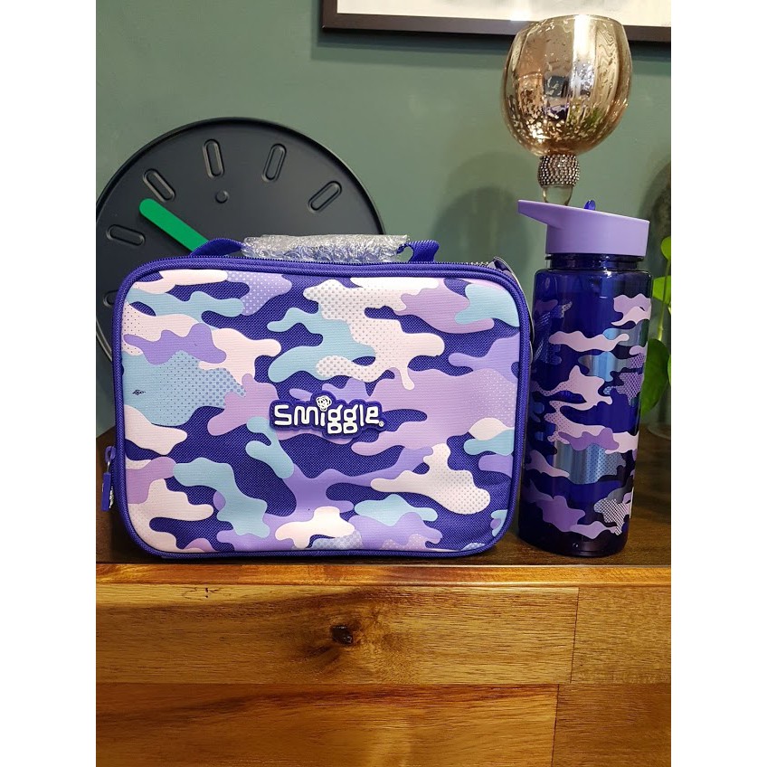 smiggle lunch set (camo purple) | Shopee Malaysia