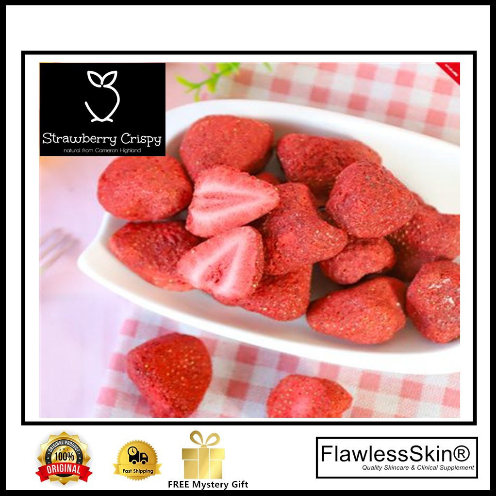 Strawberry Crispy 100% Natural from Cameron Highland 100gm 50gm 30gm ...