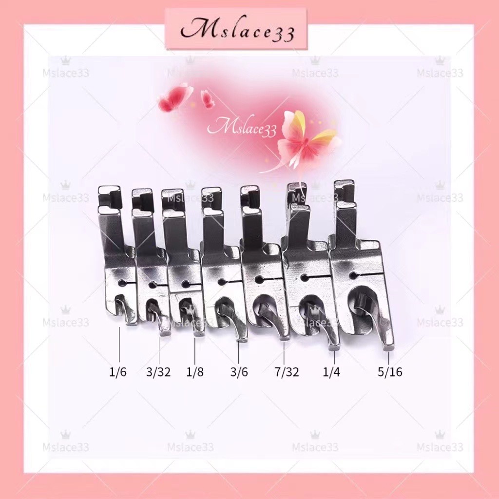 Tapak kelim / Industrial Rolled Hem Presser Foot / Baby Seam/Tapak ...