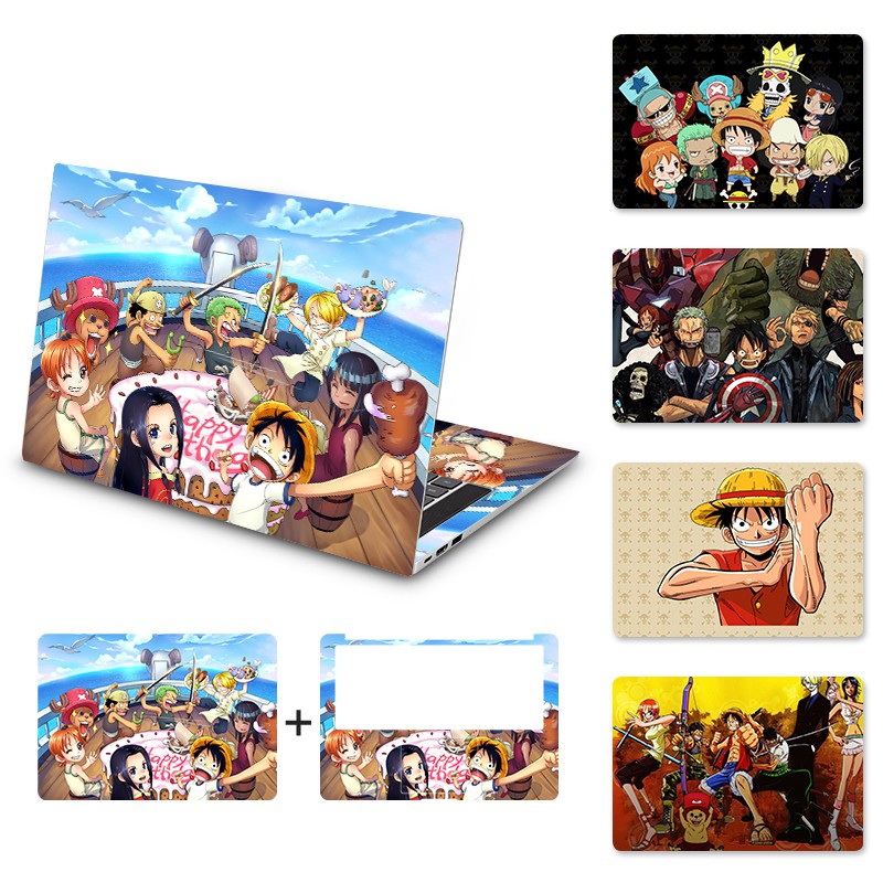 2Pcs DIY Anime Cover Laptop Skin Sticker Decals for 11/12/13/14/15/17 ...