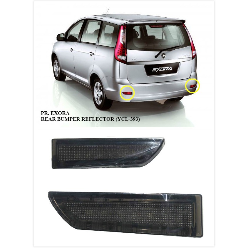 Proton exora rear bumper reflector 1 set 2 pcs | Shopee Malaysia