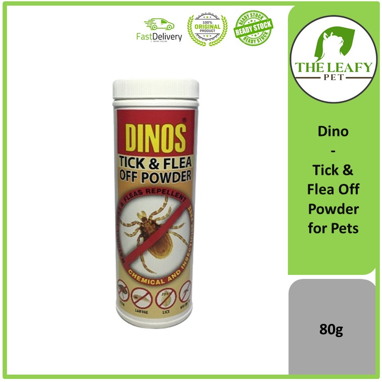 Dinos Tick & Flea Off Powder for Pets - 80g | Shopee Malaysia