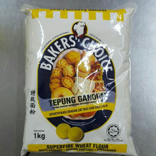 BAKERS' CHOICE Tepung Gandum 1KG | Shopee Malaysia