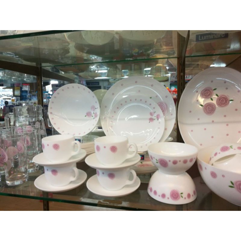 DINNER SET LUMINARC 46PCS | Shopee Malaysia