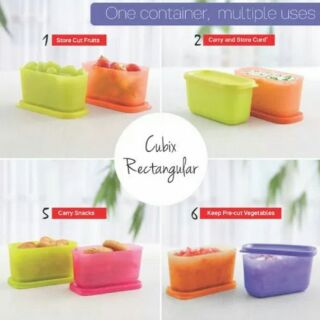 Tupperware Cubix Set / Petit / Square Round / Cube | Shopee Malaysia