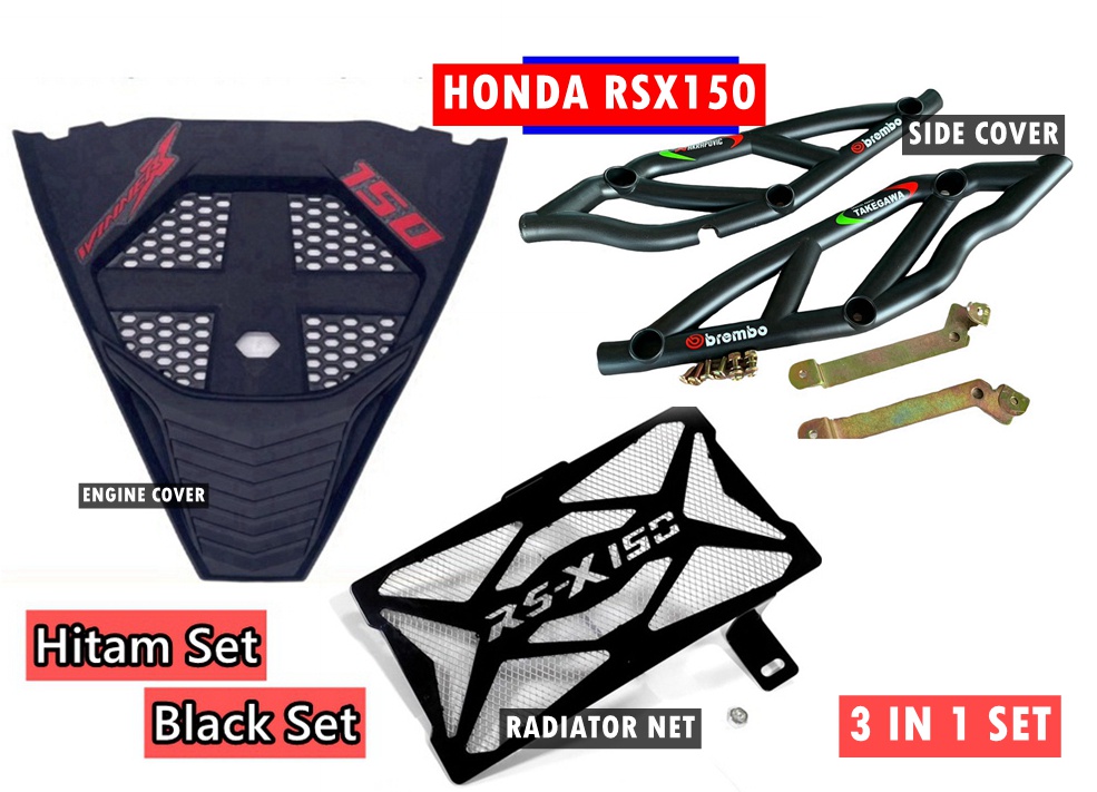 Rsx150 Winner X RsX Engine Cover Engine Enjin Guard Radiator Coolant ...