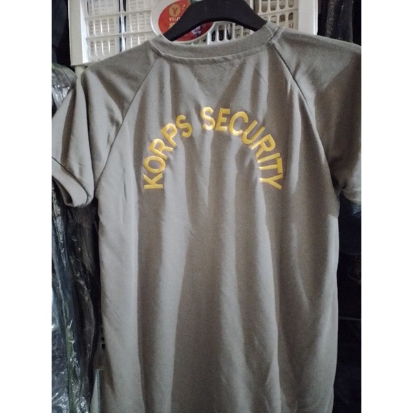 Chocolate Shirt Corps Security Embroidery Security Guard | Shopee Malaysia