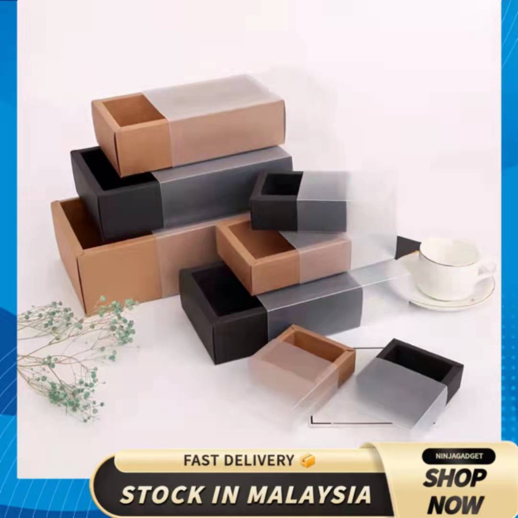 Transparent Packaging Pull Out Gift Box Push Pull Box Gift Packaging ...