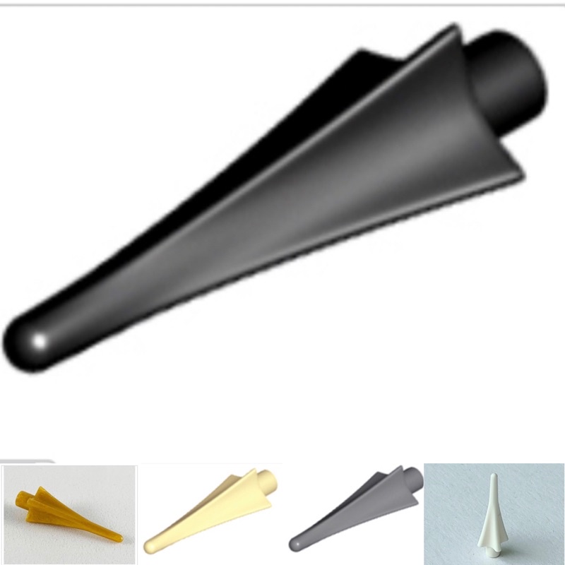 Lego Weapon Spear Tip with Fins for Minifigure ( Lego 24482 ) ORIGINAL ...